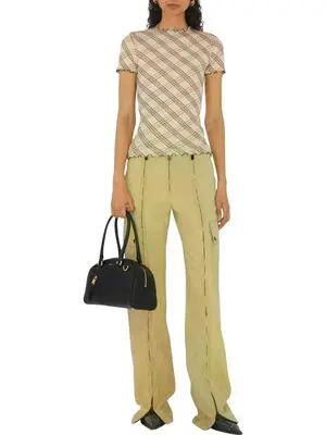 BURBERRY Burberry Check Pattern T-Shirt