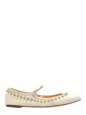 Agl Studded Ballerina Flats - Neutrals
