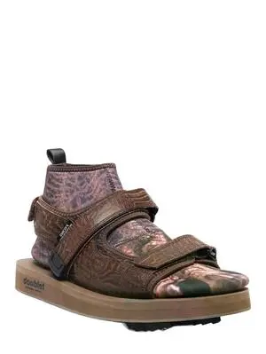 DOUBLET Dinosaur Layered Sandals - Brown