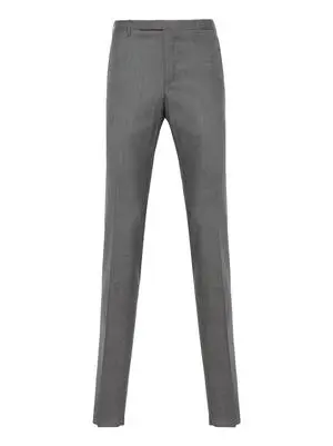 Incotex Slim-fit Virgin Wool Trousers In Anthracite - Grey