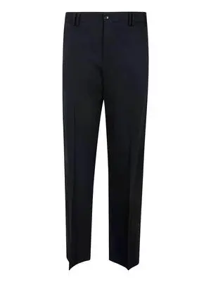 PT TORINO Wool Straight-leg Trousers - Blue