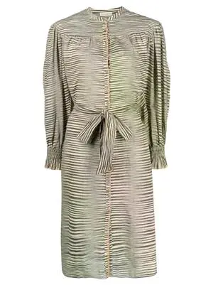 Ulla Johnson Fiora Striped Cotton Shirtdress - Grey