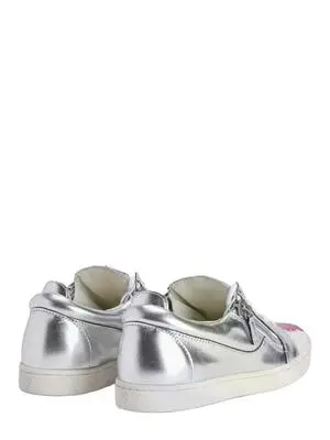 GIUSEPPE ZANOTTI Nicki Zip-up Sneakers - Silver