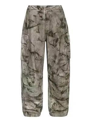 ADIDAS Camouflage Print Cargo Trousers
