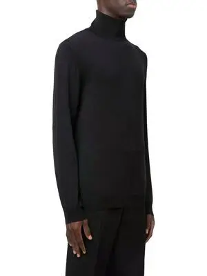 ZANONE Roll-neck Virgin Wool Blend Jumper - Black