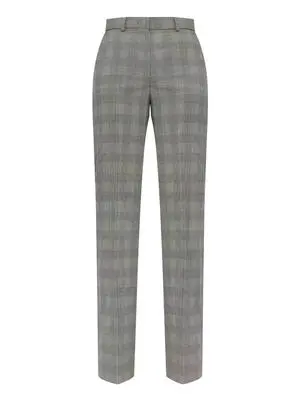 Sportmax Prince Of Wales Check Trousers - Grey