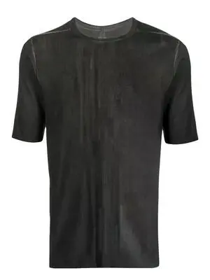 ISAAC SELLAM EXPERIENCE Faded-effect Organic-cotton T-shirt - Black