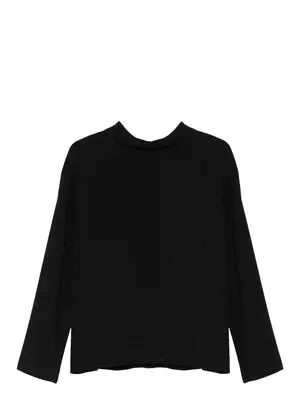 Carven Long Sleeve Blouse With Rear Button Fastening - Black