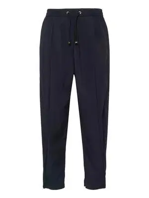 Herno Lightweight Cropped Trousers Blue