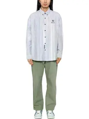 AAPE BY *A BATHING APE Striped Shirt - Grey