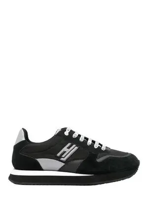 HIDE&JACK Panelled Running Sneakers - Black