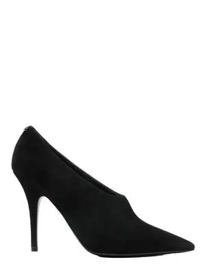 Valentino Garavani Calf Suede Vlogo Signature Pumps - Black