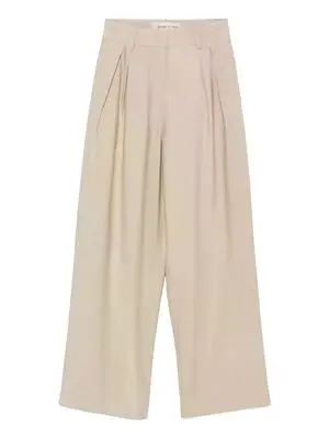 BLANCA VITA Pleated Trousers - Neutrals