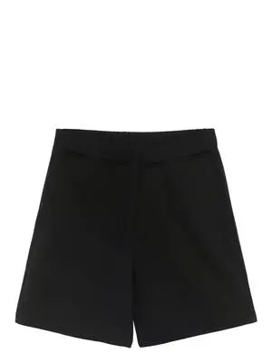 Dsquared2 Elasticated Waistband Shorts With Rubberised Logo - Black