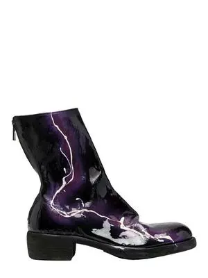 Guidi High-shine Ankle Boots - Black