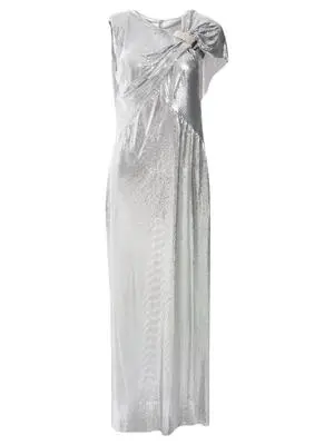 Rabanne Metallic Mesh Gown - Silver