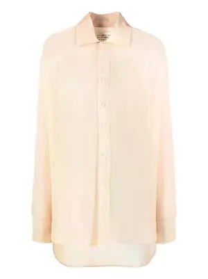 MAISON MARGIELA Maison Margiela Four-Stitch Silk Shirt