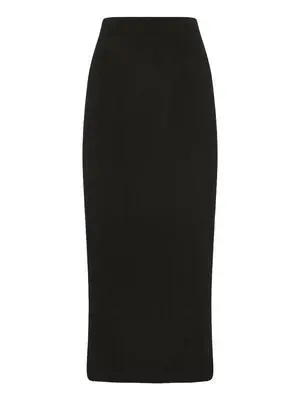 Dolce & Gabbana Wool Pencil Skirt - Black