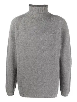 LARDINI Roll Neck Jumper - Grey