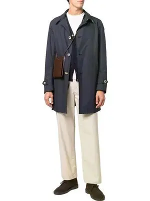 Canali V-neck Knitted Cardigan - Blue