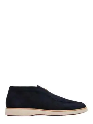 Magnanni Suede Slip-on Boots - Blue