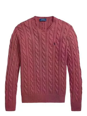 Polo Ralph Lauren Cable-knit Crew Neck Jumper - Red
