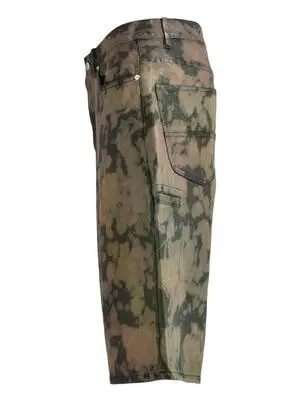 BREATH Tie-dye Cotton Shorts - Brown