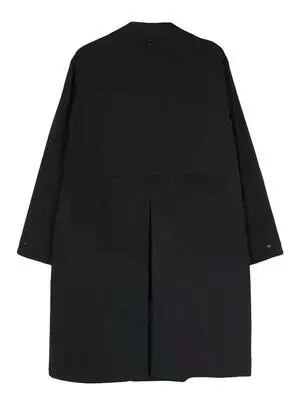 WHITE MOUNTAINEERING Double-breasted Taffeta Coat - Black