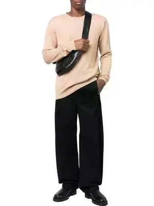 JIL SANDER Crew Neck Fine Knit Jumper - Neutrals