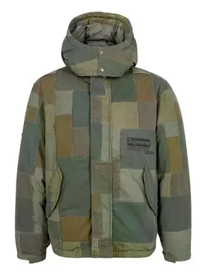 Supreme X Junya Watanabe Patchwork Hooded Jacket - Green