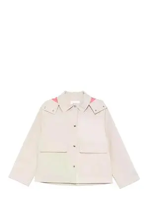 YVES SALOMON Detachable Hood Jacket - Neutrals