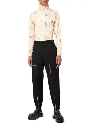 LIBERAL YOUTH MINISTRY Floral Print High Neck Top - Yellow