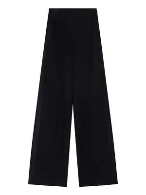 Pinko Side-band Wide-leg Trousers - Black