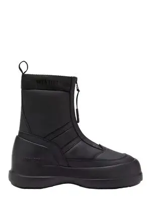 Moon Boot Moon Boot Luna Logo-Print Zip-Up Boots Black