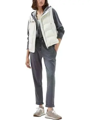 Brunello Cucinelli Zipped Long-sleeve Hoodie - Grey