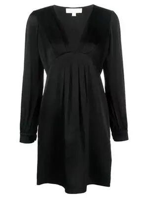 Michael Kors Satin-weave Mini Dress - Black
