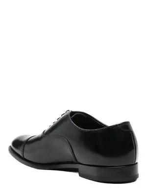 DOUCAL'S Calf Leather Oxford Shoes - Black