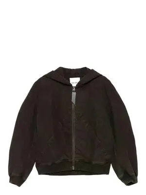 Attico Hooded Bomber Jacket - Brown