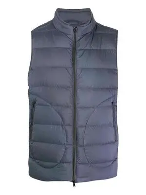Herno Padded High-neck Gilet - Blue
