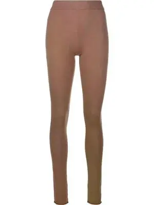 JOSEPH Slim-cut Rolled-cuff Leggings - Brown