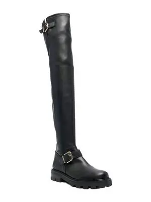 JIMMY CHOO Biker Ii Knee-high Boots - Black