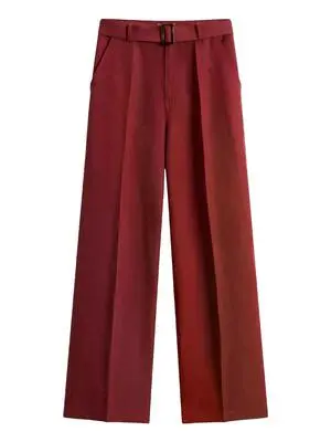 Woolrich Belted Linen Trousers - Red