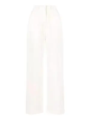 Casablanca Wide-leg Tailored Trousers - Neutrals