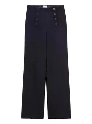 Claudie Pierlot Flared Sailor Trousers - Blue