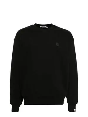 A BATHING APE Logo Patch Sweatshirt - Black
