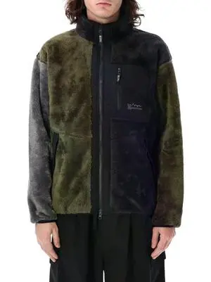 MANASTASH Panelled Fleece Jacket - Black