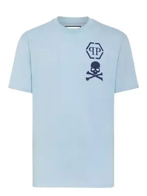 Philipp Plein Logo-print Cotton T-shirt Blue