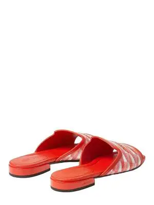 JIMMY CHOO Jimmy Choo Nako Slides Red