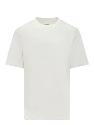 JIL SANDER Logo-print Cotton T-shirt - Neutrals
