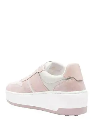 TOD'S Tod's Logo-Print Leather And Suede Sneakers